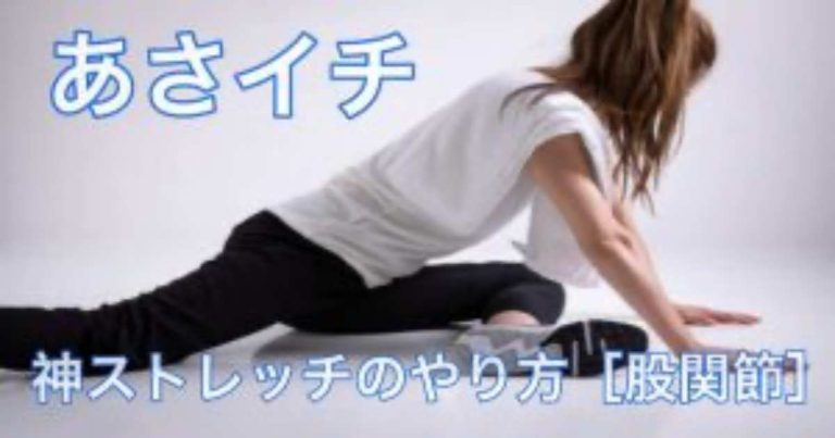 【あさイチ】神ストレッチのやり方[股関節]これで解消！